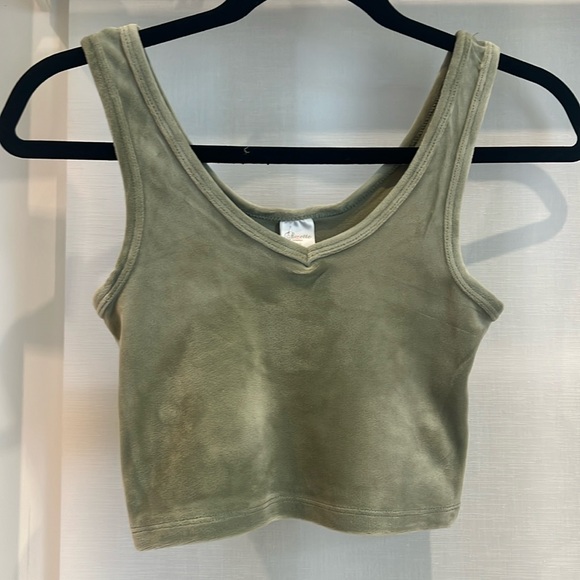 Suzette Collection | Tops | Velvet Crop Tank | Poshmark